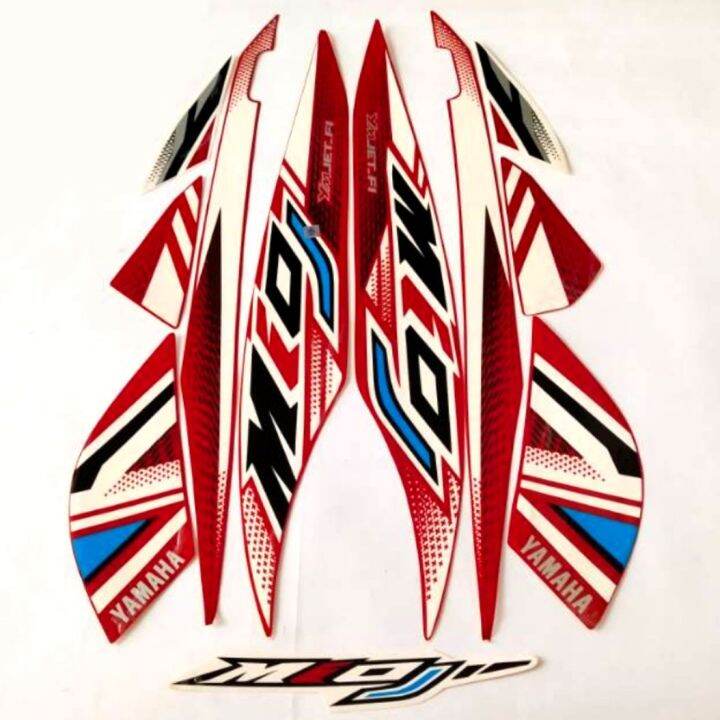 Striping Ori standar Yamaha Mio J 2012 stiker bawaan body yamaha mio gt ...