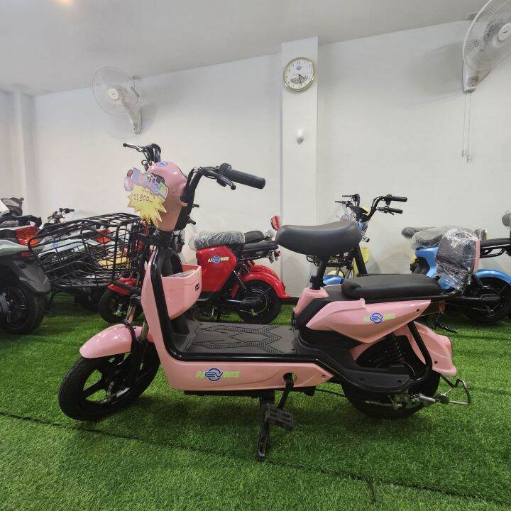 AJ จักรยานไฟฟ้า AJ EV BIKE รุ่น S-9 สีชมพู | Lazada.co.th