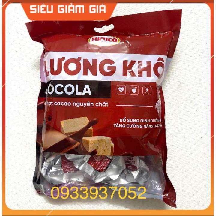 [Chính hãng] [Túi 26 viên] LƯƠNG KHÔ SOCOLA TỰ NHIÊN FUCUCO 400g | Lazada.vn
