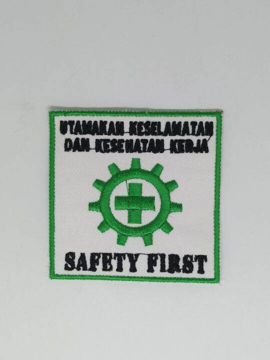 Bordir Logo Safety First K3 | Lazada Indonesia