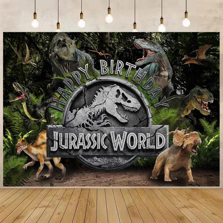 Betterservice Jurassic Park World Dinosaur Theme Backdrop Photographic ...