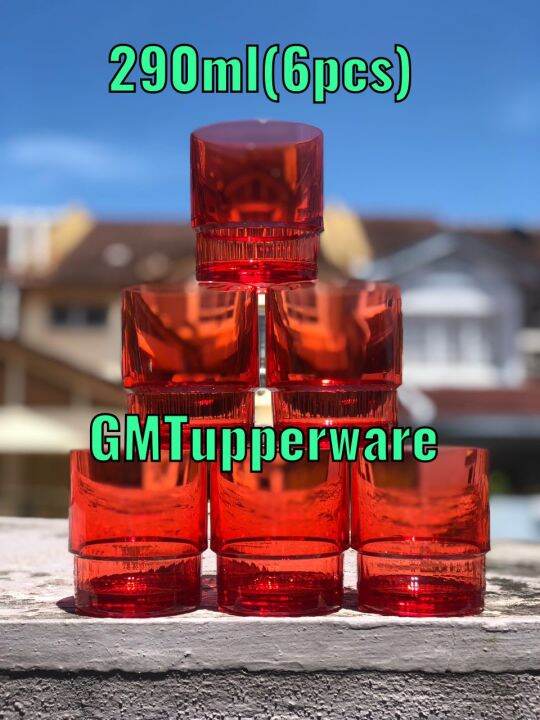 Tupperware Crystal Tumbler 290ml Set Of 6pcs | Lazada
