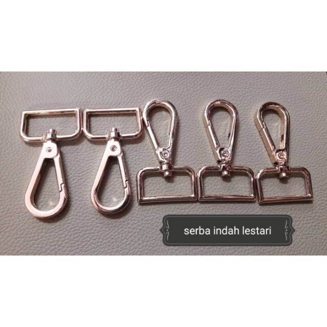 KAITAN TAS TEBAL BESI UKURAN 2,5CM WARNA EMAS DAN NIKEL | Lazada Indonesia