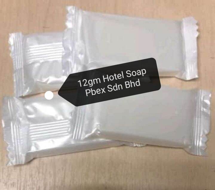 (1000pcs)12GM SABUN Hotel | 12GM Hotel Bar Soap (White Flow Wrap ...