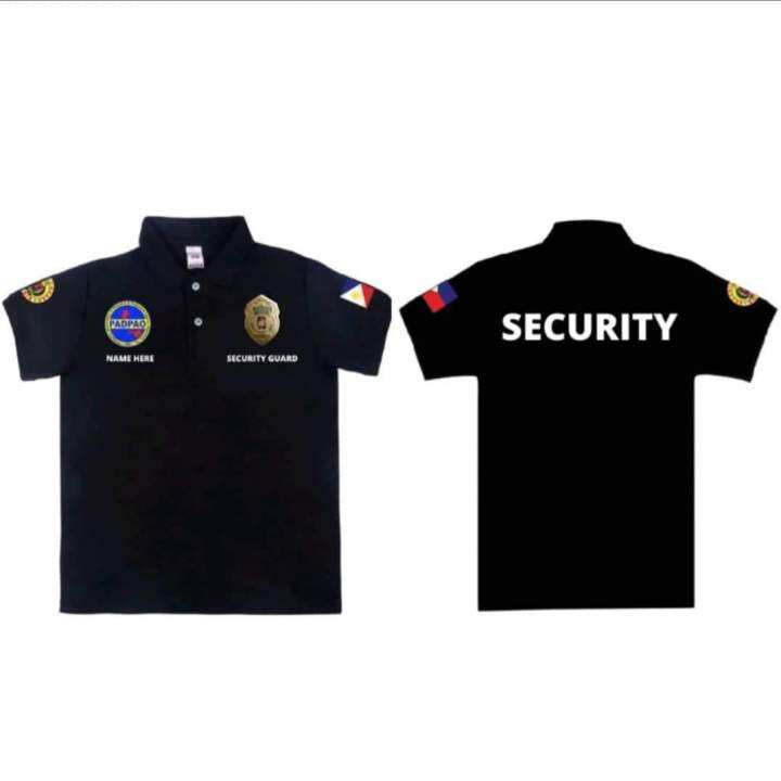 SECURITY BLACK POLO SHIRT/TYPE B | Lazada PH