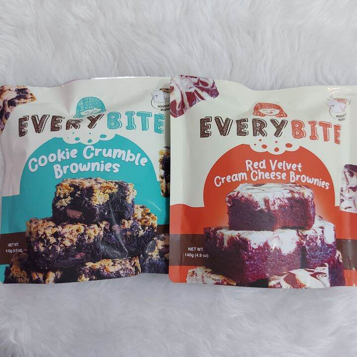Every Bite Red Velvet/Cookie Crumble Brownies 140g | Lazada PH