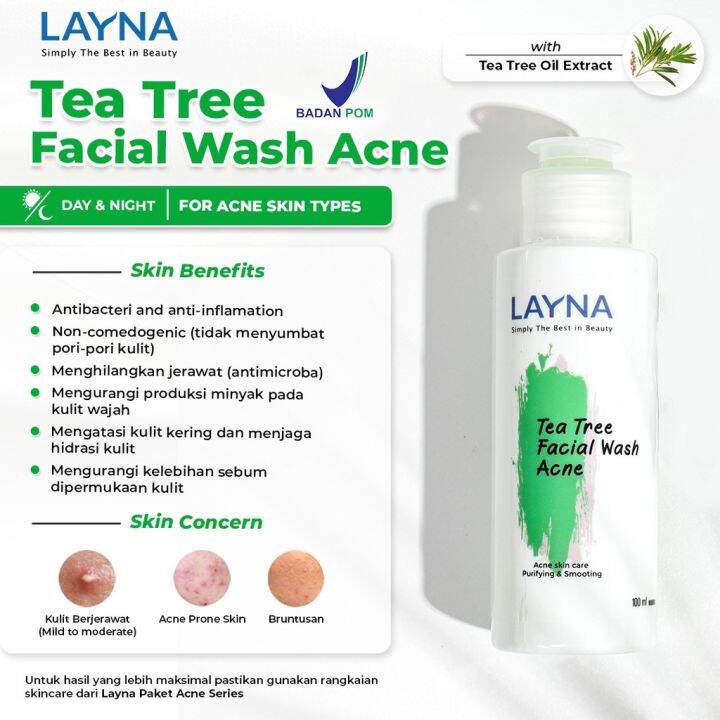 layna skincare facial wash acne /layna sabun cuci muka acne | Lazada ...