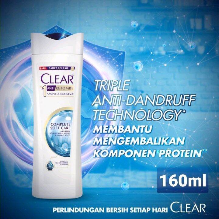 CLEAR Complete Soft Care Shampo Anti Ketombe 160 ml | Lazada Indonesia
