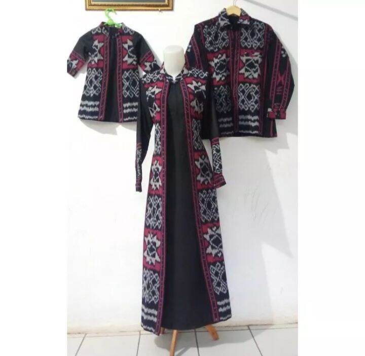 set couple tenun-set couple keluarga-sarimbit-baju agamis tenun-baju ...