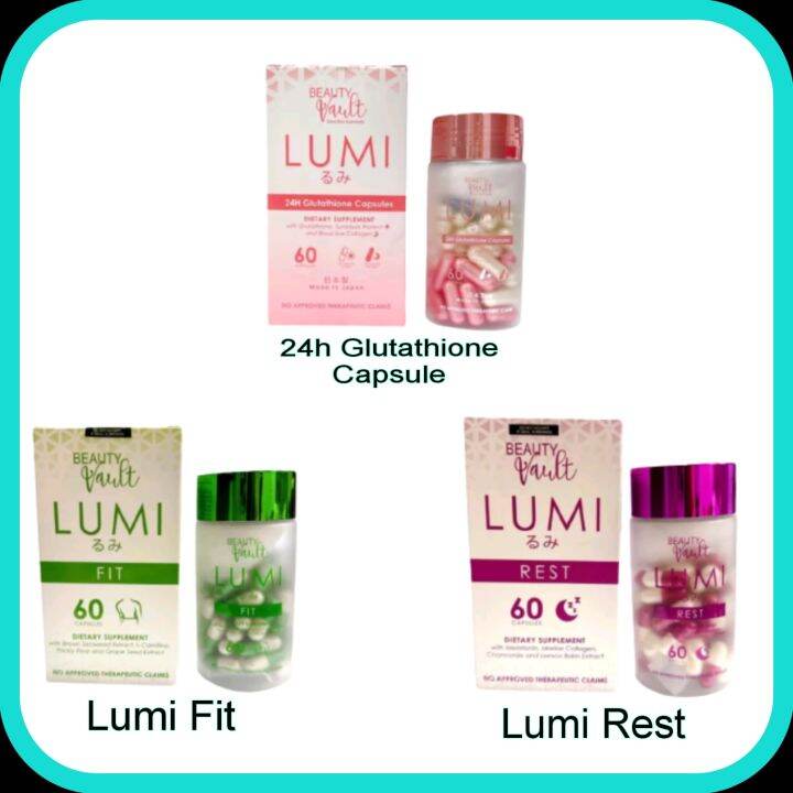 Lumi 24h Gluta | Lumi Fit | Lumi Rest by Beauty Vault | Lazada PH
