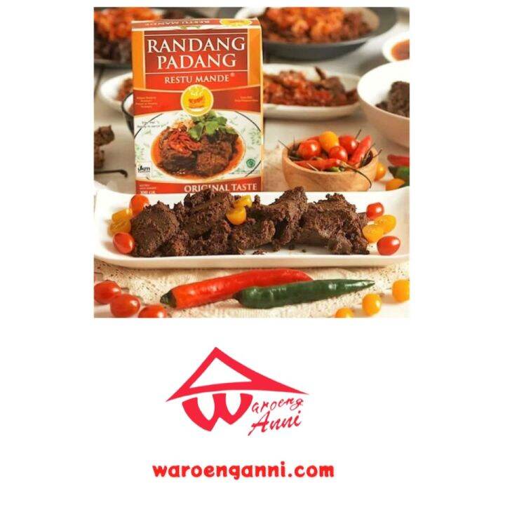 Indonesia Rendang Sapi Padang Restu Mande Original , 300 gram | Lazada ...