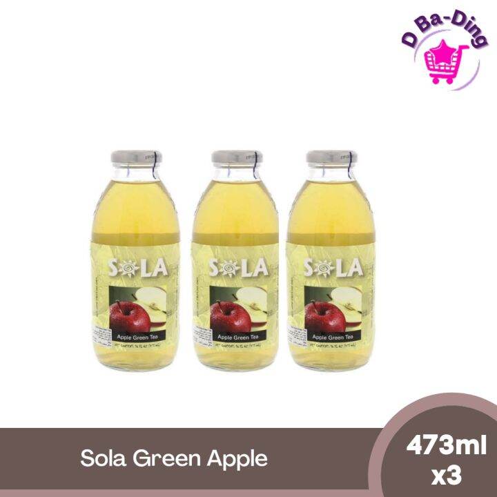 Sola | Apple Green Tea 473ml x3 | Lazada PH