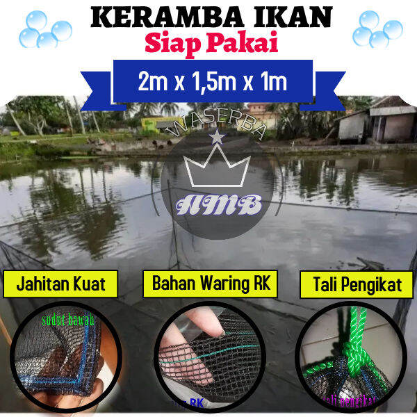 Jaring Keramba Ikan Hapa Bahan RK Double Ukuran 2m x 1,5m x 1m | Lazada Indonesia