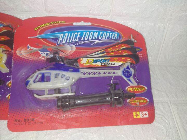 Helikopter Mainan Police Zoom Copter,Mainan Anak Helikopter Polisi Bisa ...