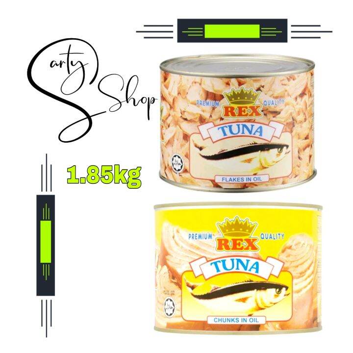 Rex Tuna Chunk & Flakes in Oil (1.85kg) | Lazada