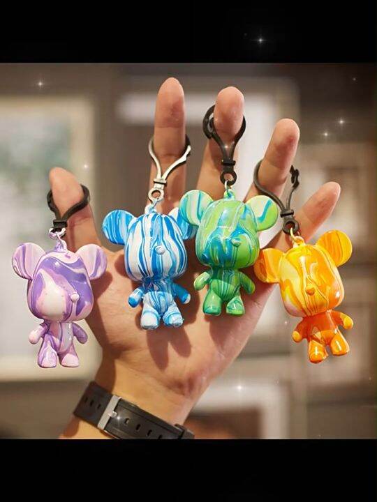 Radius K DIY Fluid Bearbrick Keychain Handmade Mini Violent Bear ...