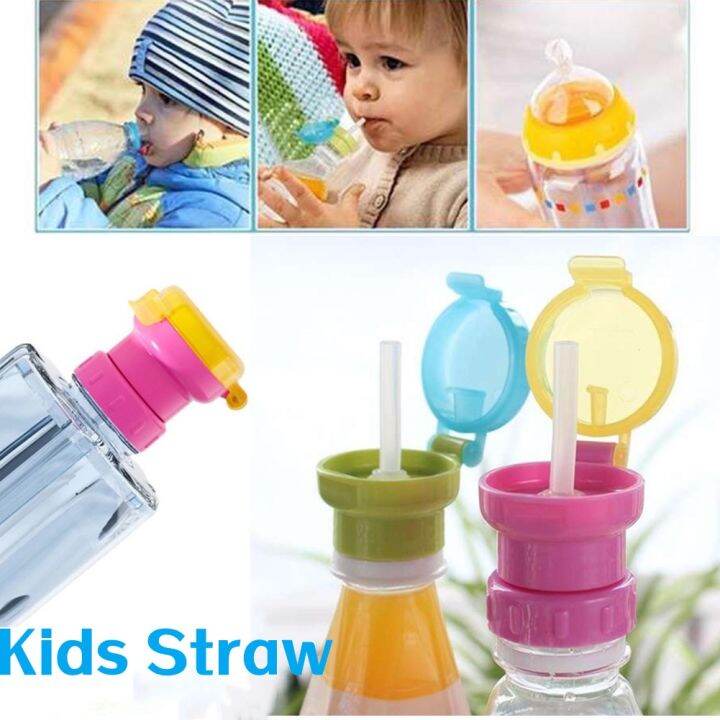 Children's Portable Anti-choking Straw Cover Water Bottle Storage ...