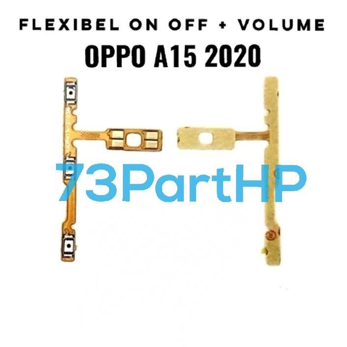 Flexible Konektor Volume Power on of Oppo A15 2020- Fleksibel Fleksible ...
