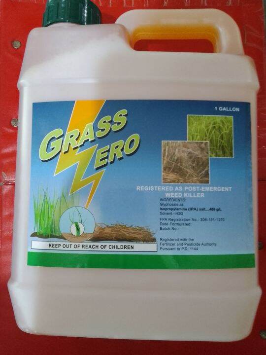 GRASS ZERO GLYPHOSATE HERBICIDE(GALON)BY RNE | Lazada PH