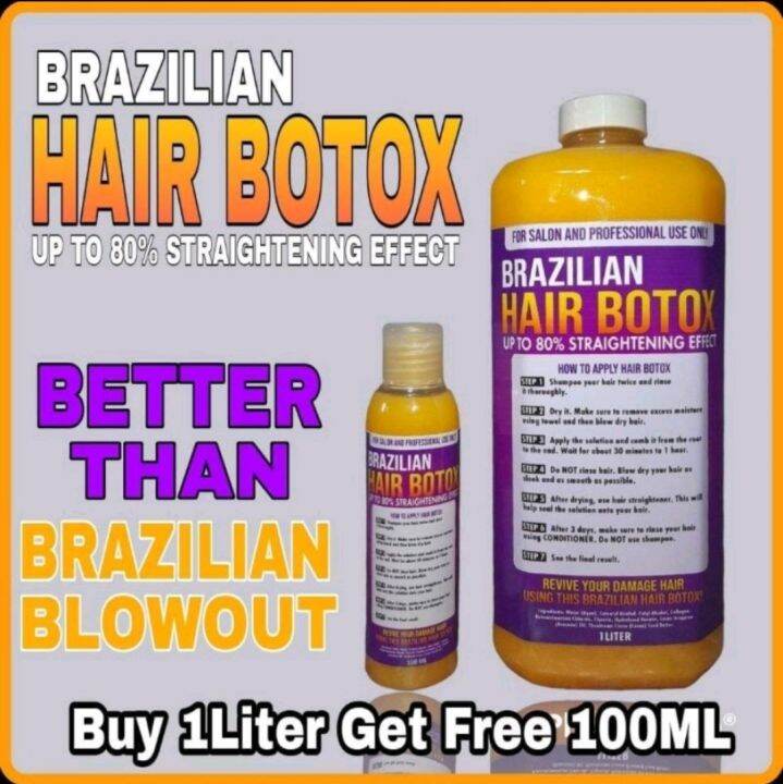 ORIGINAL BRAZILIAN HAIR BOTOX TREATMENT UP TO 80% STRAIGHTENING EFFECT ...