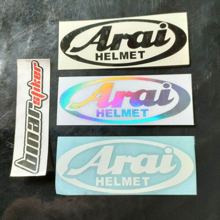 STIKER CUTTING MERK HELM ARAI | Lazada Indonesia