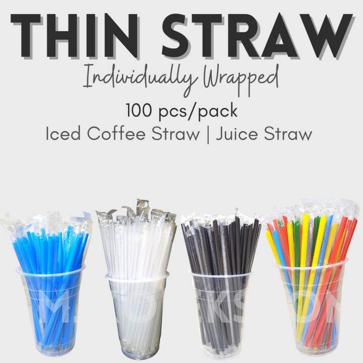 Juice Straw Individually Wrapped 21cm 100pcs | Lazada PH