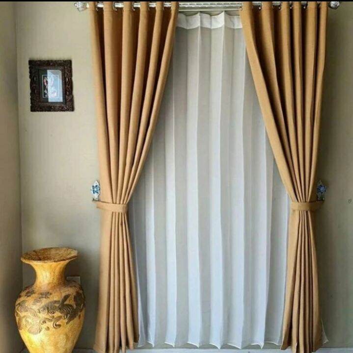 Gorden Vitrase/Vitrase GordenTransparan Putih Polos/Gorden Puring ...