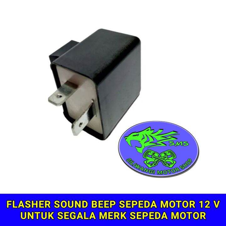 FLASHER SOUND 12V FLASHER SUARA 12V UNTUK SEMUA SEPEDA MOTOR | Lazada ...