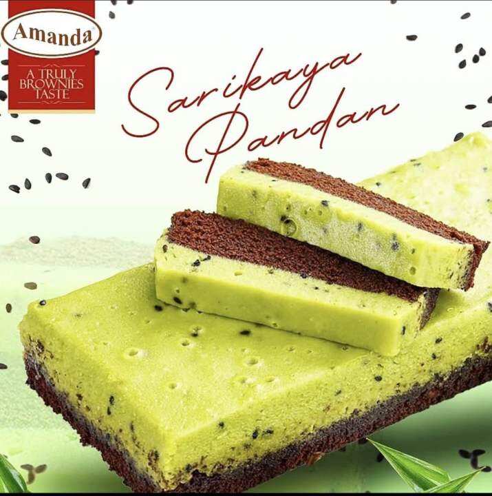 Amanda Brownies Srikaya Pandan | Brownies Amanda Seikaya Pandan oleh ...