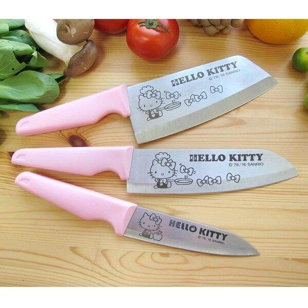 Sanrio Taiwan Hello Kitty Embossed Stainless Steel Kitchen Chef Knife ...