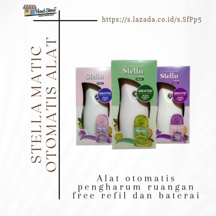 STELA MATIC OTOMATIS ALAT UNTUK PENGHARUM RUANGAN FREE REFILL DAN ...