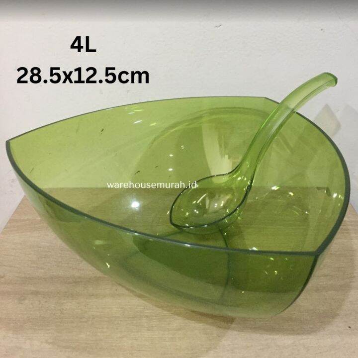 LOTUS Triangle BOWL 4L HIJAU / ORANGE BY TUPPERWARE | Lazada Indonesia