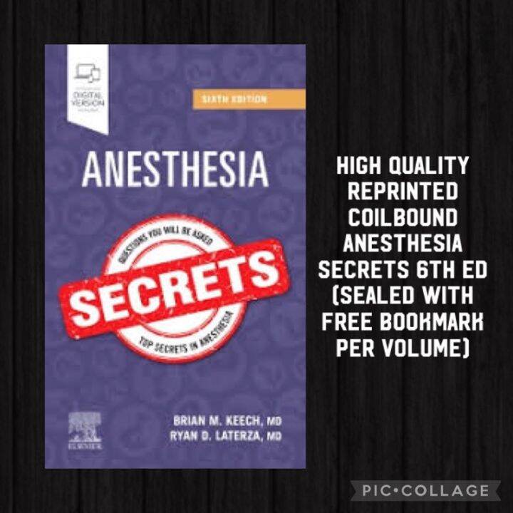 Anesthesia Secrets 6th Edition Anesth Reviewer Book | Lazada PH