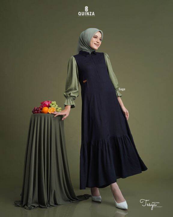 Tesya midi dress by Quinza | Lazada Indonesia