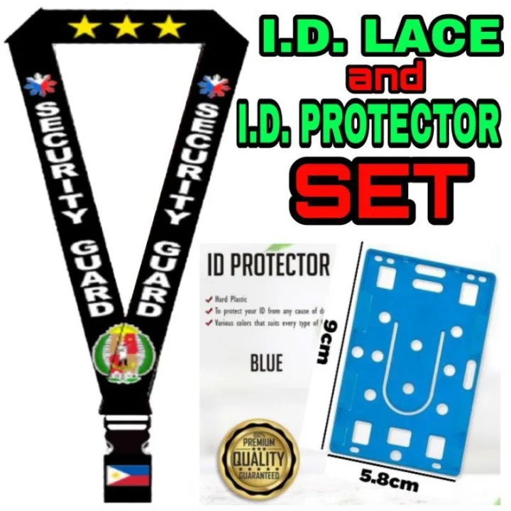 SECURITY GUARD/OFFICER ID LACE NEW DESIGN WHITE PRINT | Lazada PH