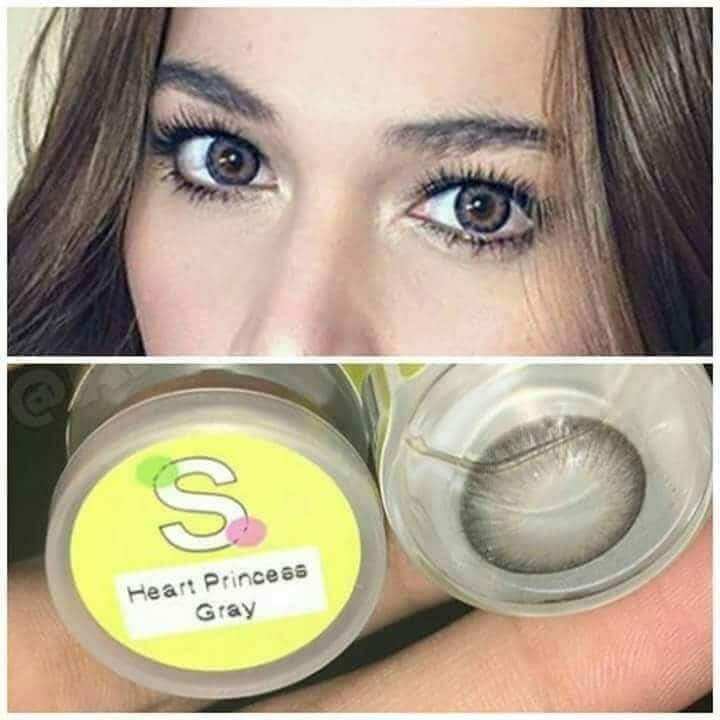 Heart Princess Gray Contact Lens free case normal size bestseller ...