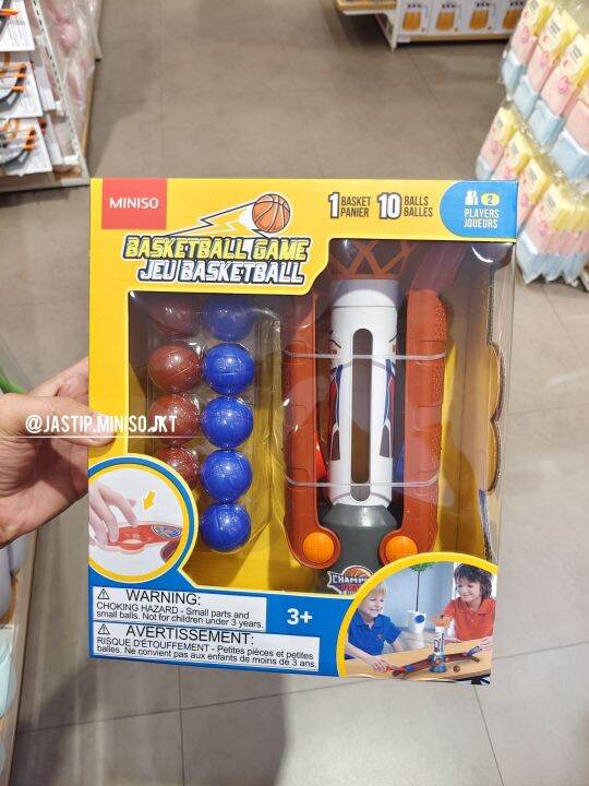 MINISO 🆕 Dual-Player Tabeltop Basketball Game (dengan 10 bola) | Lazada ...