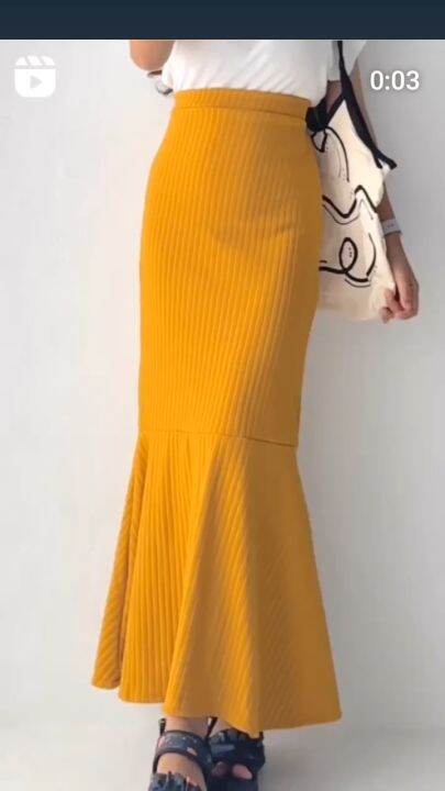 ROK DUYUNG SPAN KNIT PREMIUM TEBAL MODEL BAWAHAN HIJAB | Lazada Indonesia