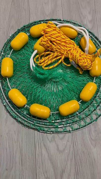 Floating Ball Fish Guard Net Foldable Two-Layer Fish Guard Net Fishing ...