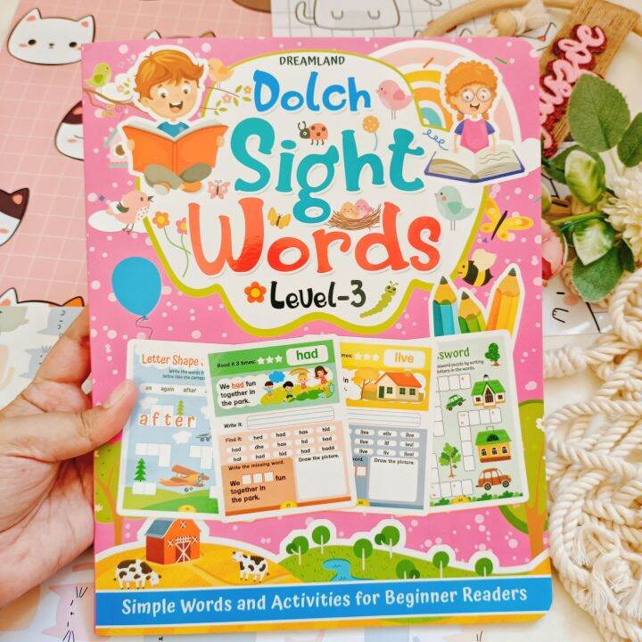Dolch sight words for kids activity book Level 1 to 4 | Lazada PH