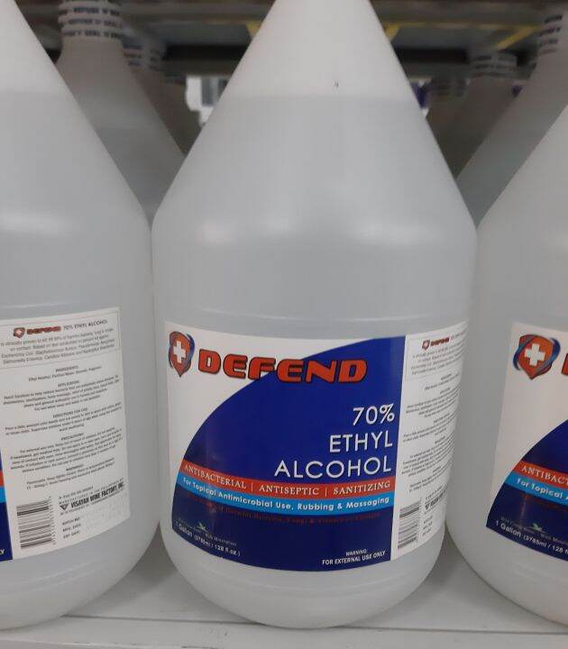 Defend Alcohol 70% 1 Gallon | Lazada PH
