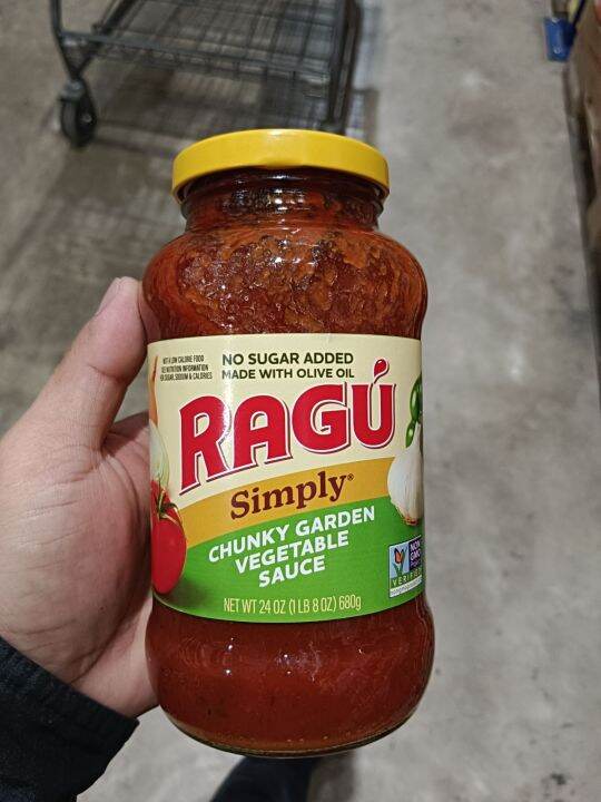RAGU SIMPLY CHUNKY GARDEN VEGETABLE SAUCE 680g. | Lazada PH
