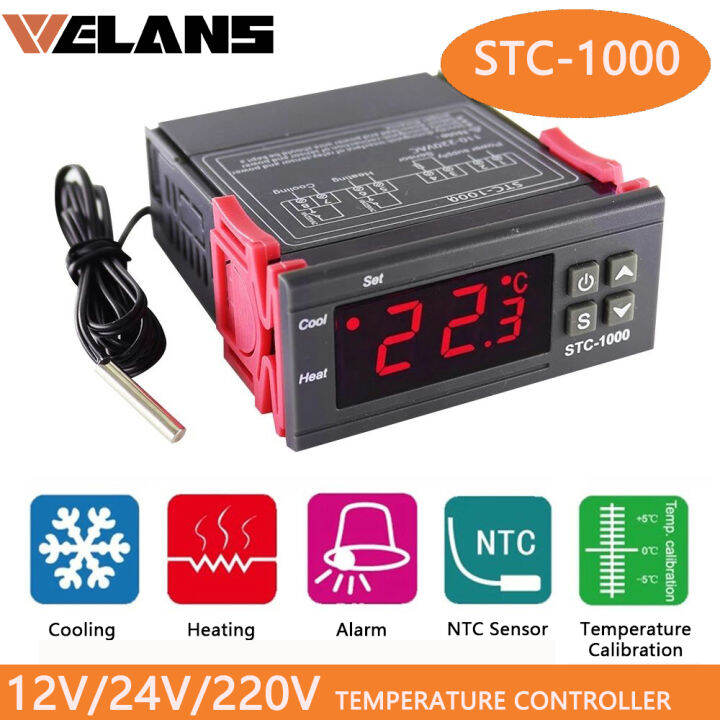 STC-1000 12v 24v 220v digital thermostat for incubator temperature controller thermoregulating ...