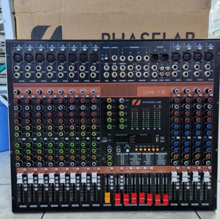 PHASELAB LIVE 12 mixer audio 12 channel original bluetoot Soundcard ...