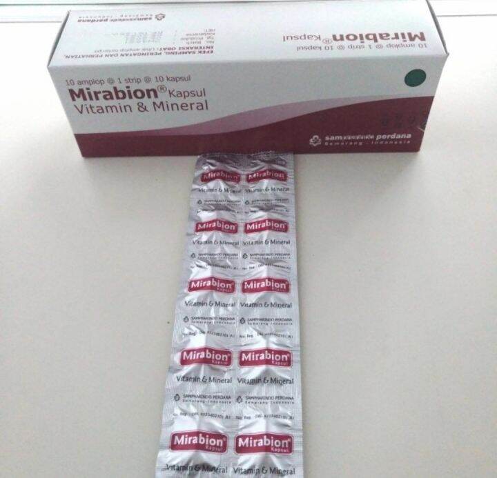 Mirabion kapsul 1 strip isi 10 kapsul untuk anemia mirip sangobion ...