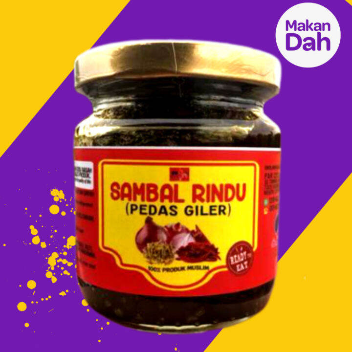 SAMBAL HITAM JENAMA SAMBAL RINDU [180 Gram] | Lazada