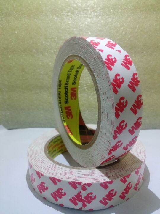 3M Double tape mounting 18mm x 4mtr/ Dabel tip FE Foam putih 3M ...