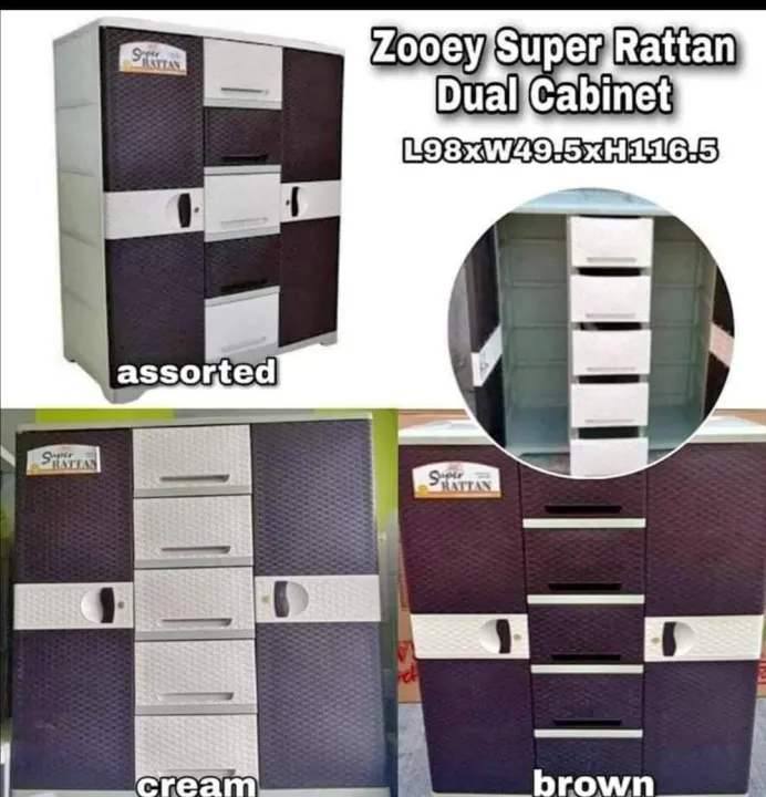 SUPER RATTAN DUAL CABINET BY ZOOEY | Lazada PH