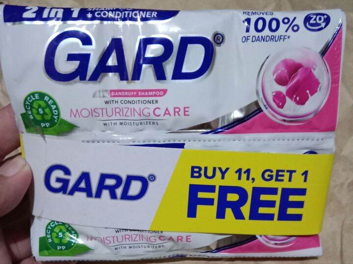 GARD DANDRUFF SHAMPOO WITH CONDITIONER 2 IN 1 (12ml x 12.sachets ...