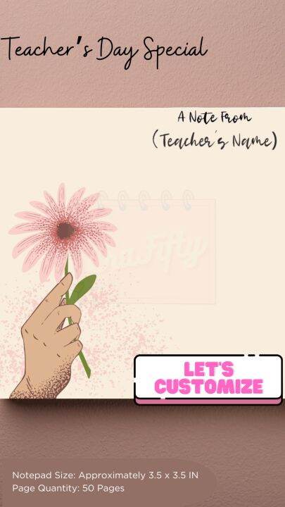 Customized Notepads for Teacher's Day | Lazada PH